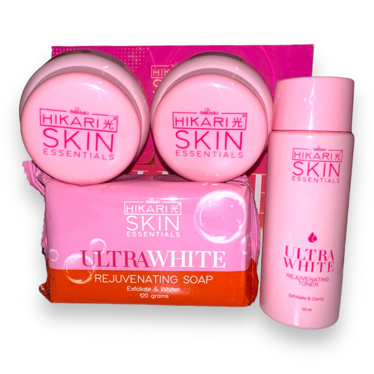 Hikari Skin Essentials - Ultra White Premium Rejuvenating Set – My Care Kits