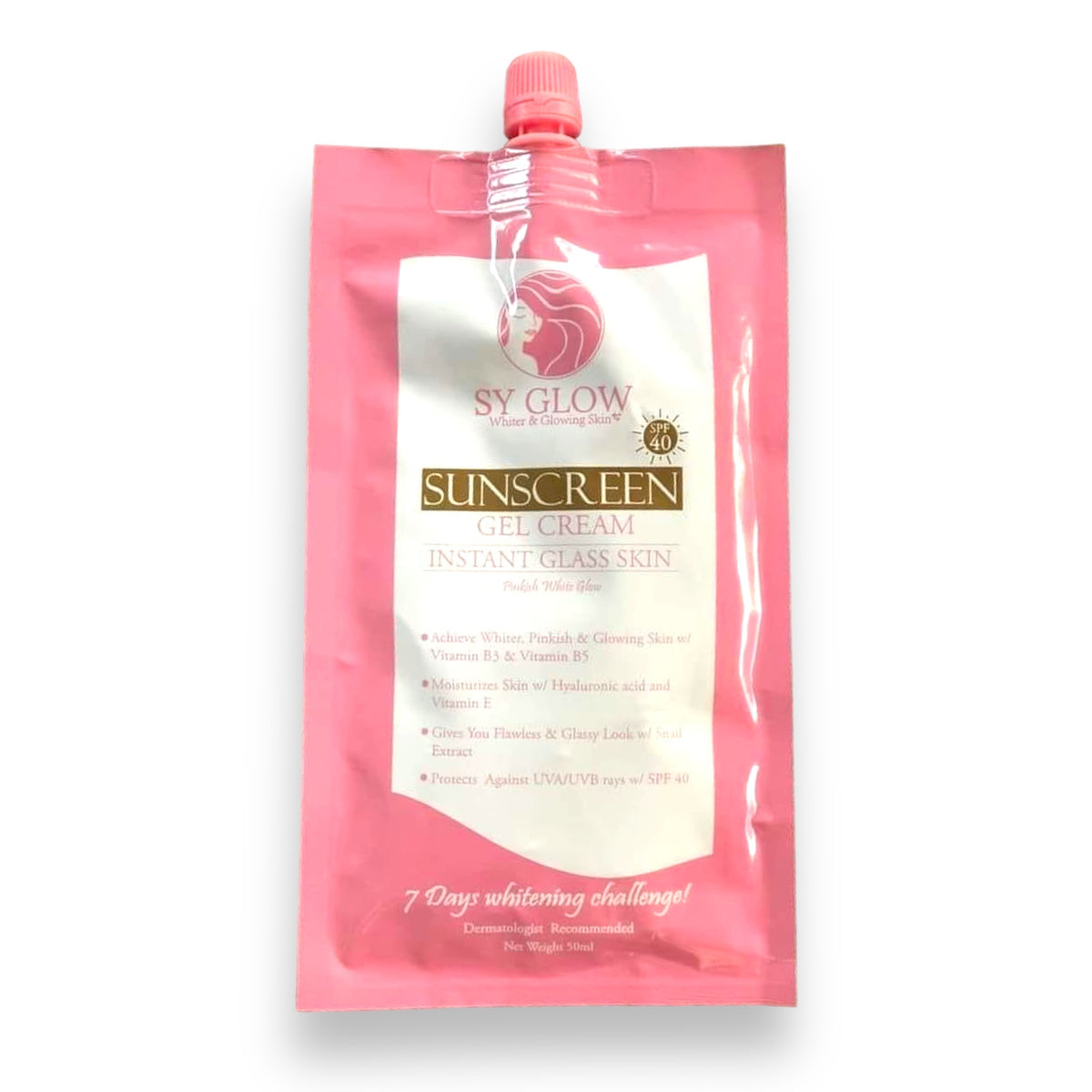 SY Glow - Sunscreen Gel Cream Instant Glass Skin 50ml – My Care Kits