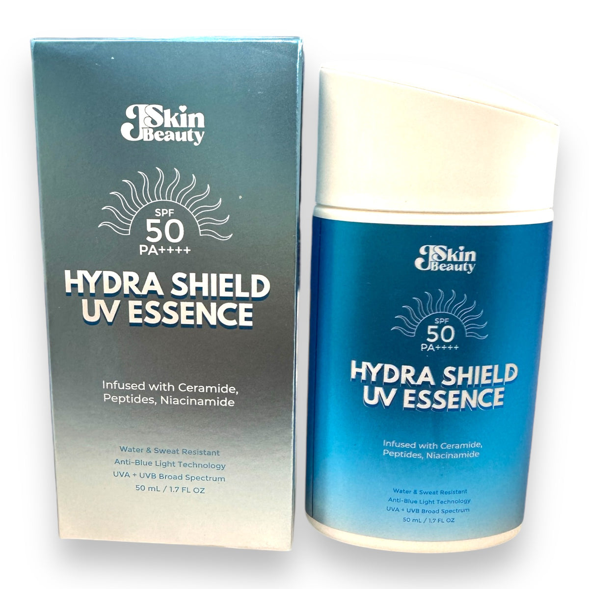 JSkin Beauty - Hydra Shield Uv Essence SPF 50 Pa++++ - 50 ml – My Care Kits