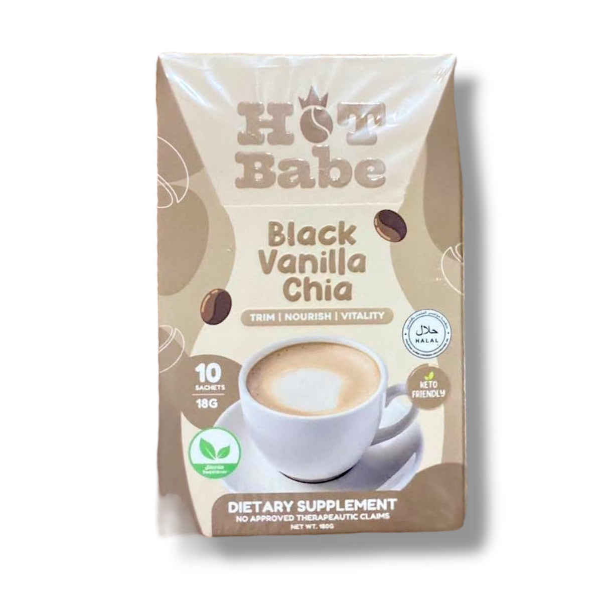 Hot Babe - Black Vanilla Chia 10 x 18g – My Care Kits