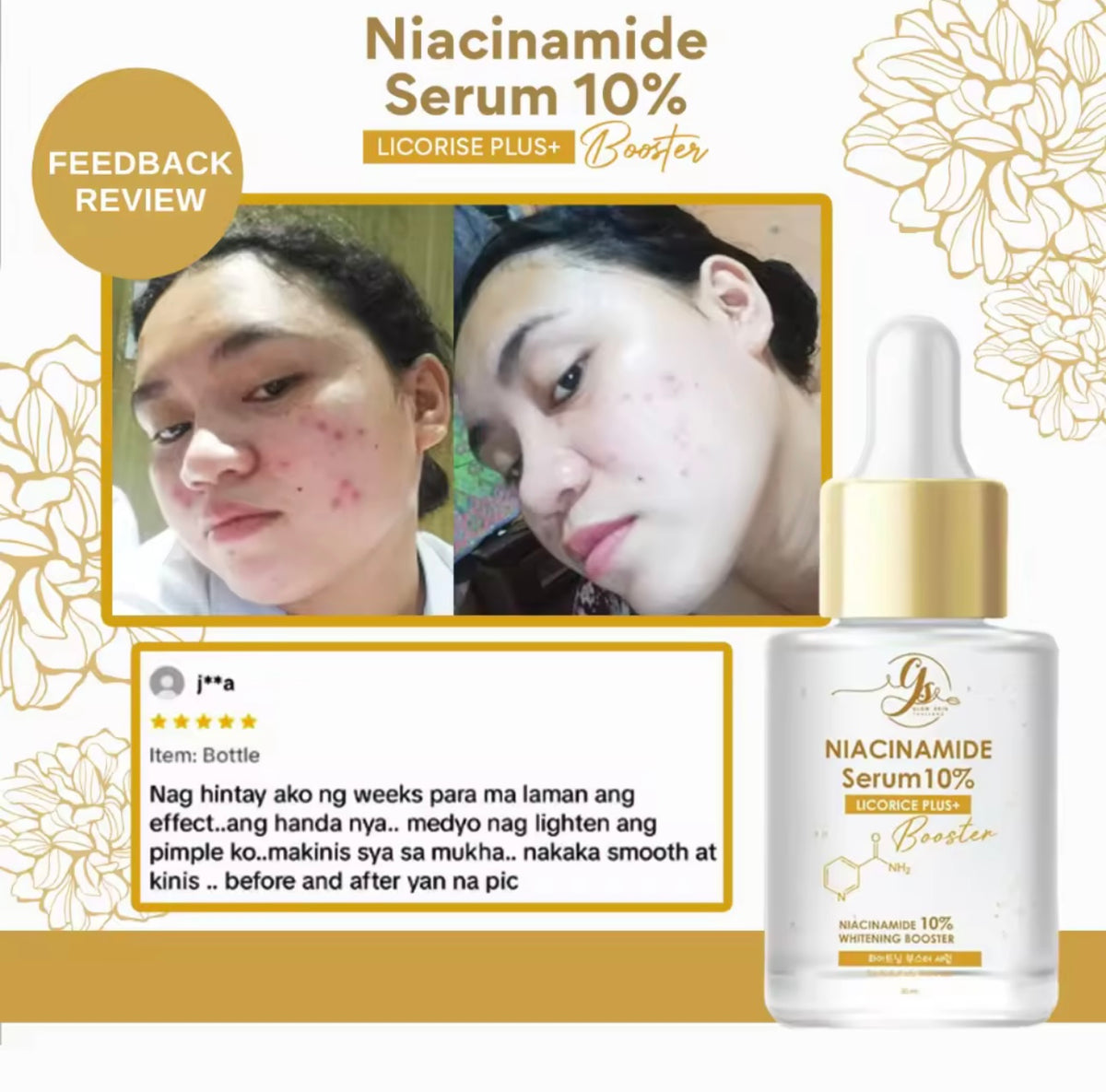 GST - Niacinamide Serum 10% Licorine Plus+ – My Care Kits