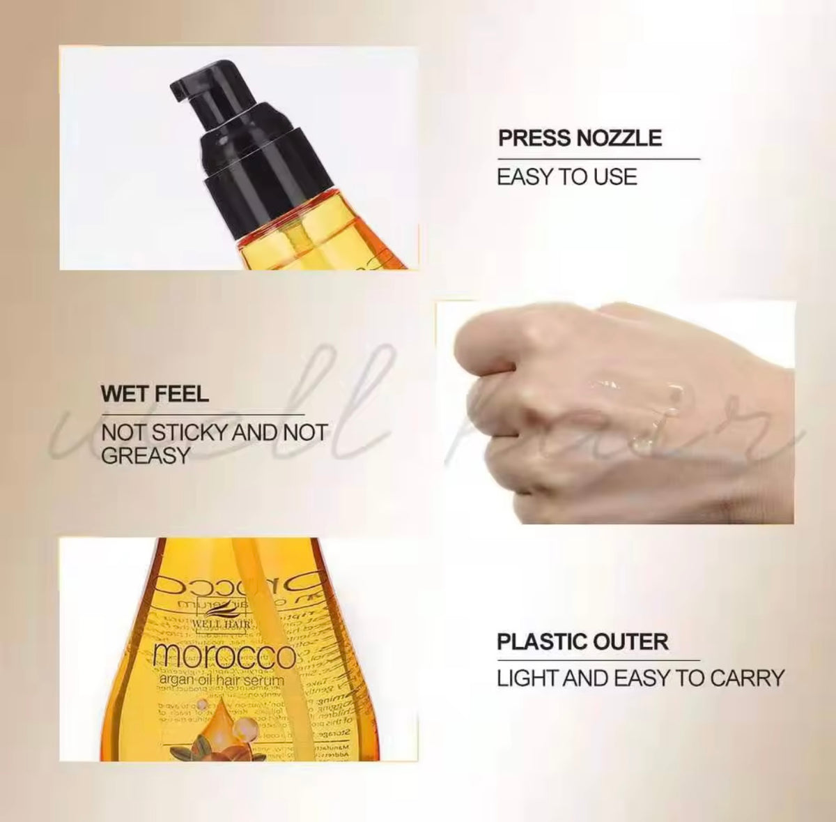 Well Hair - Morocco Argan Oil Hair Serum 120 ML – My Care Kits