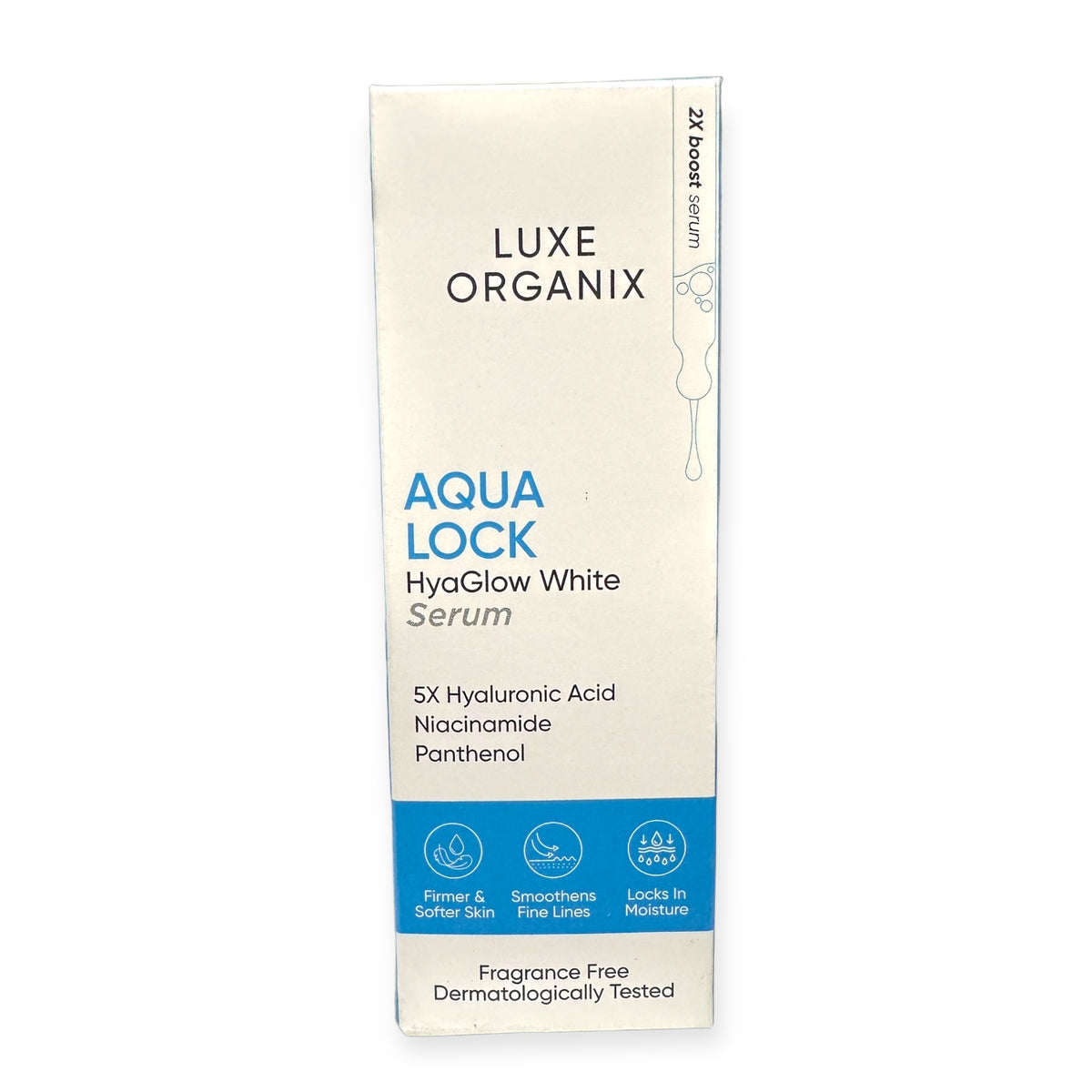 Luxe Organix - AQUA LOCK Hyaglow White serum 30 ml – My Care Kits