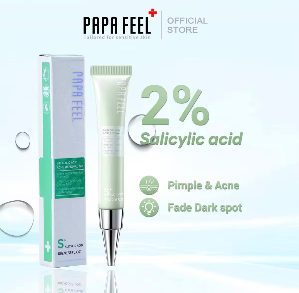 Papa Feel Salicylic Acid Acne Removal Gel 10g – My Care Kits