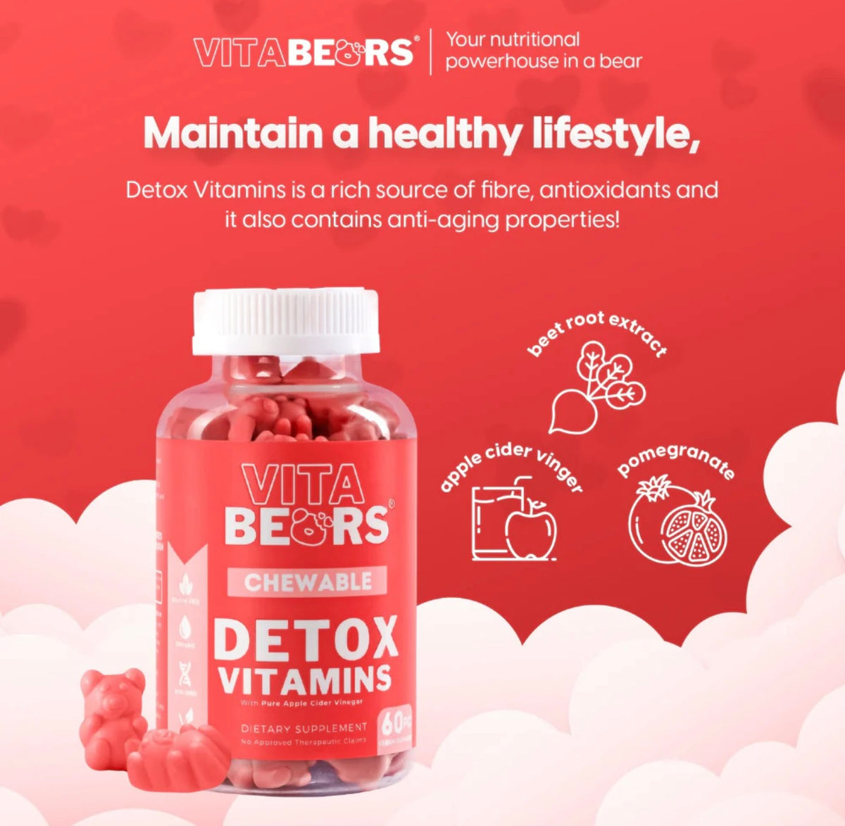 Vita Bears - DETOX VITAMINS ( Red ) – My Care Kits
