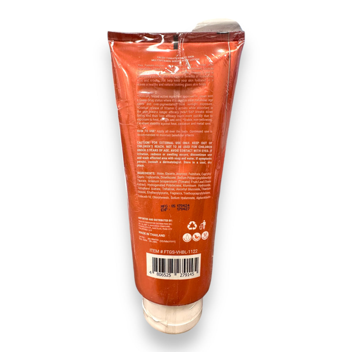 Fresh Skinlab - Tomato Glass Skin - Vit C - Hya Serum Body Lotion 330m ...