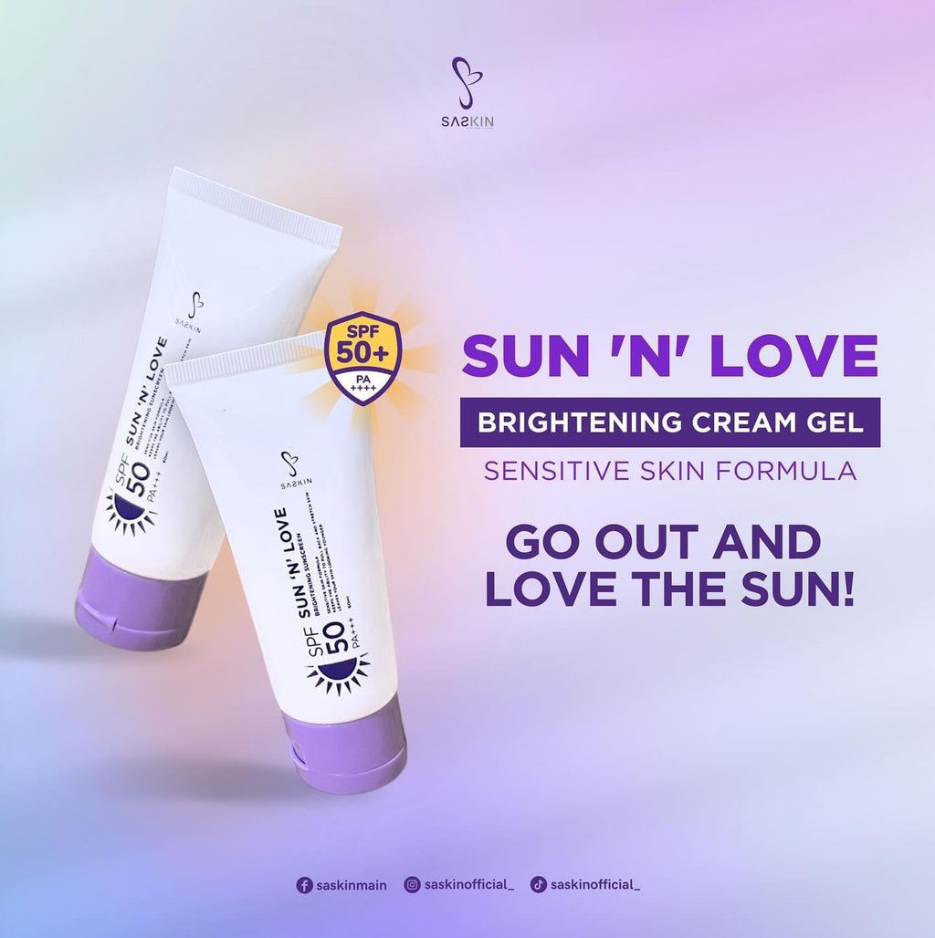 SASKIN - SUN N LOVE Brightening Sunscreen SPF 50 - 60 ML – My Care Kits