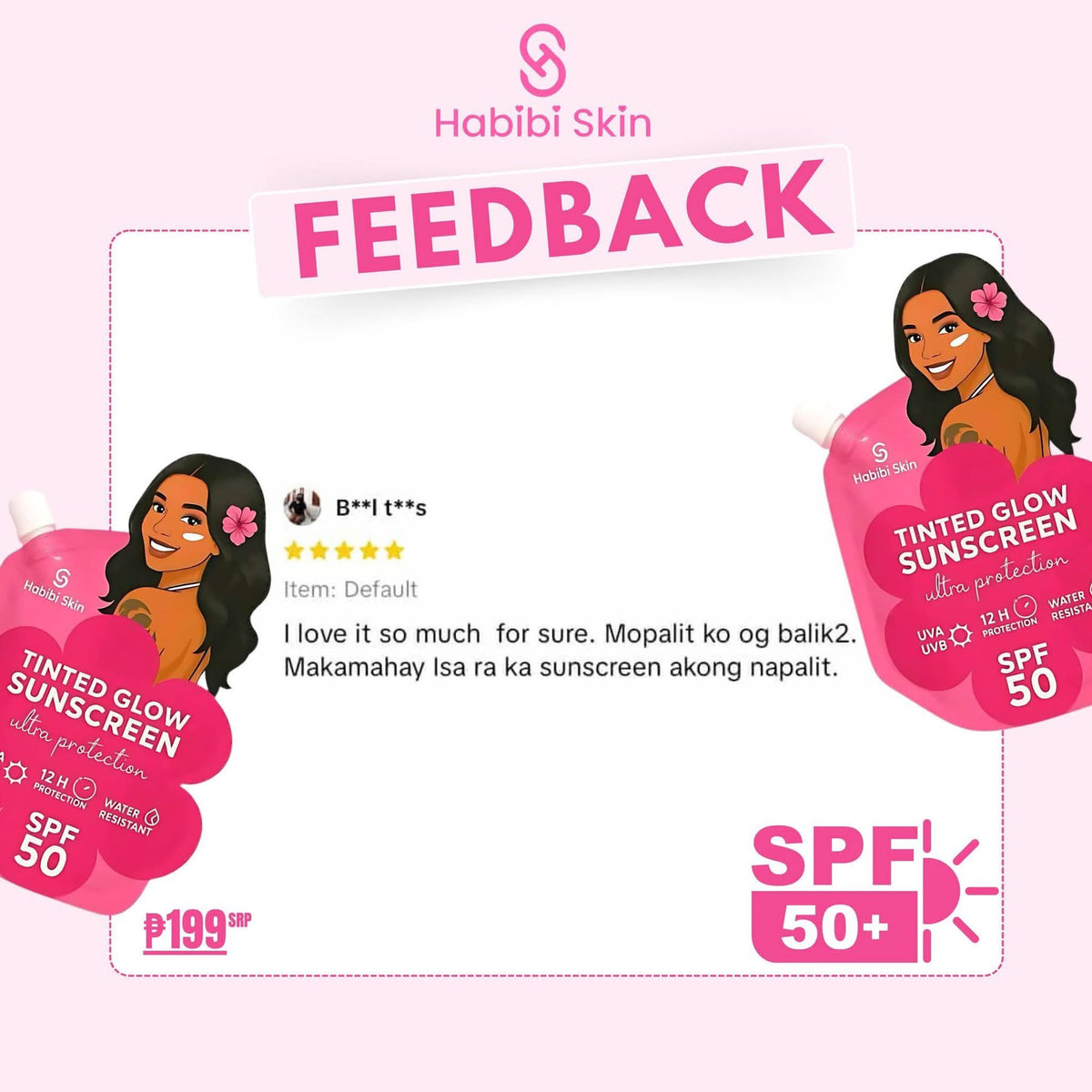 Habibi Skin - TINTED Glow Sunscreen 50g – My Care Kits