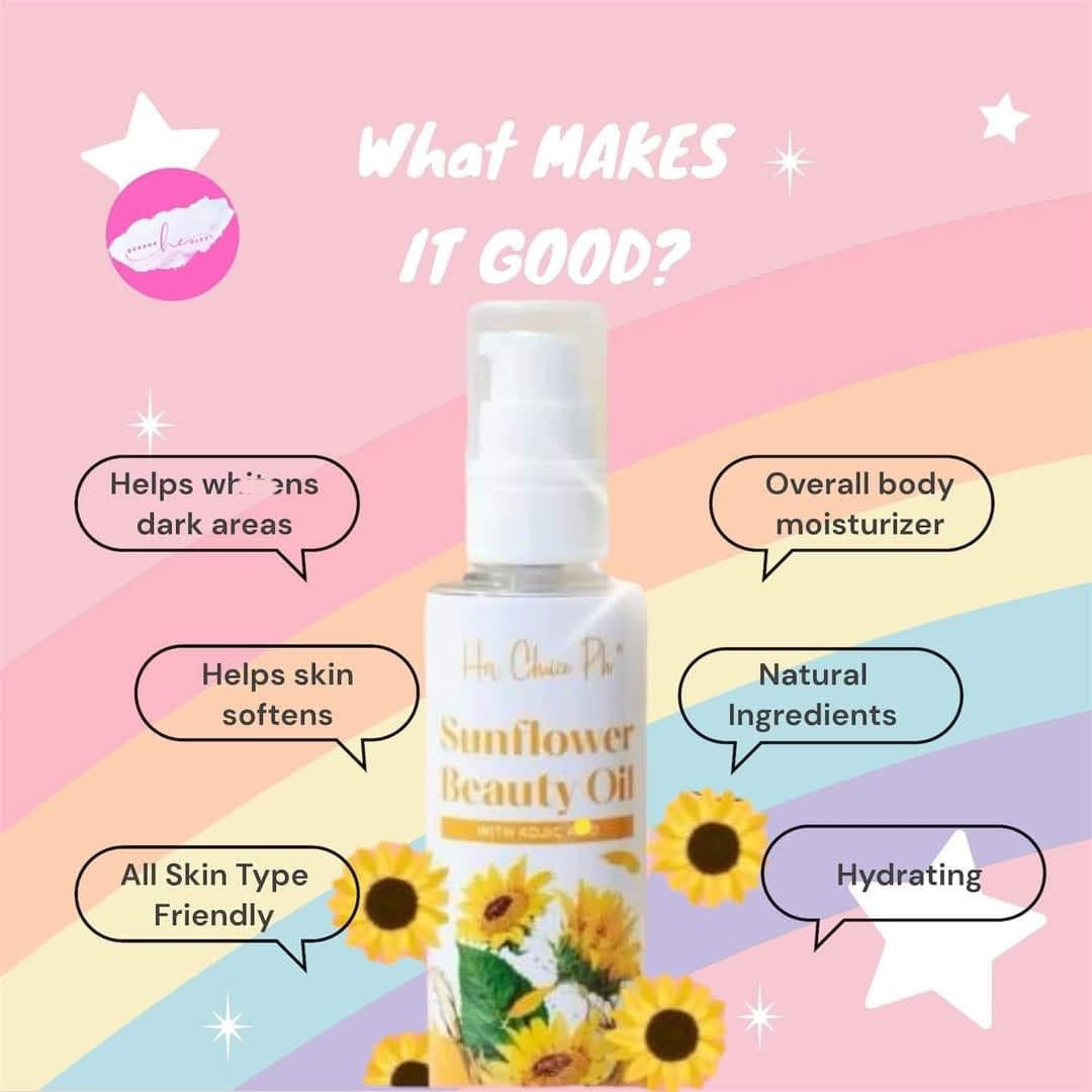 Her Choice - Sunflower Beauty Oil with Kojic Acid 100ml – My Care Kits