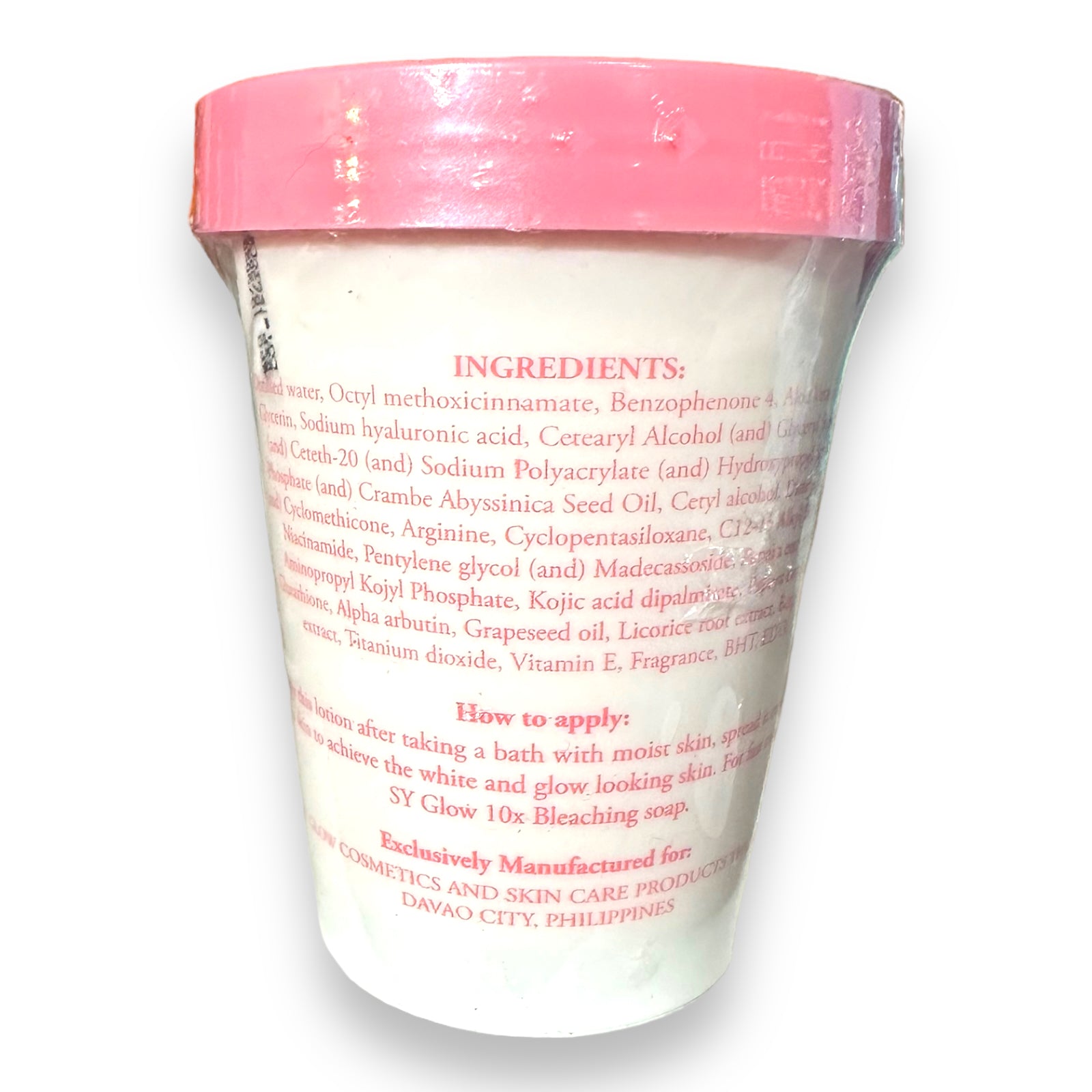 SY GLOW - 10X ICE CREAM LOTION - Whitening and Moisturizing SPF 75 250 ...