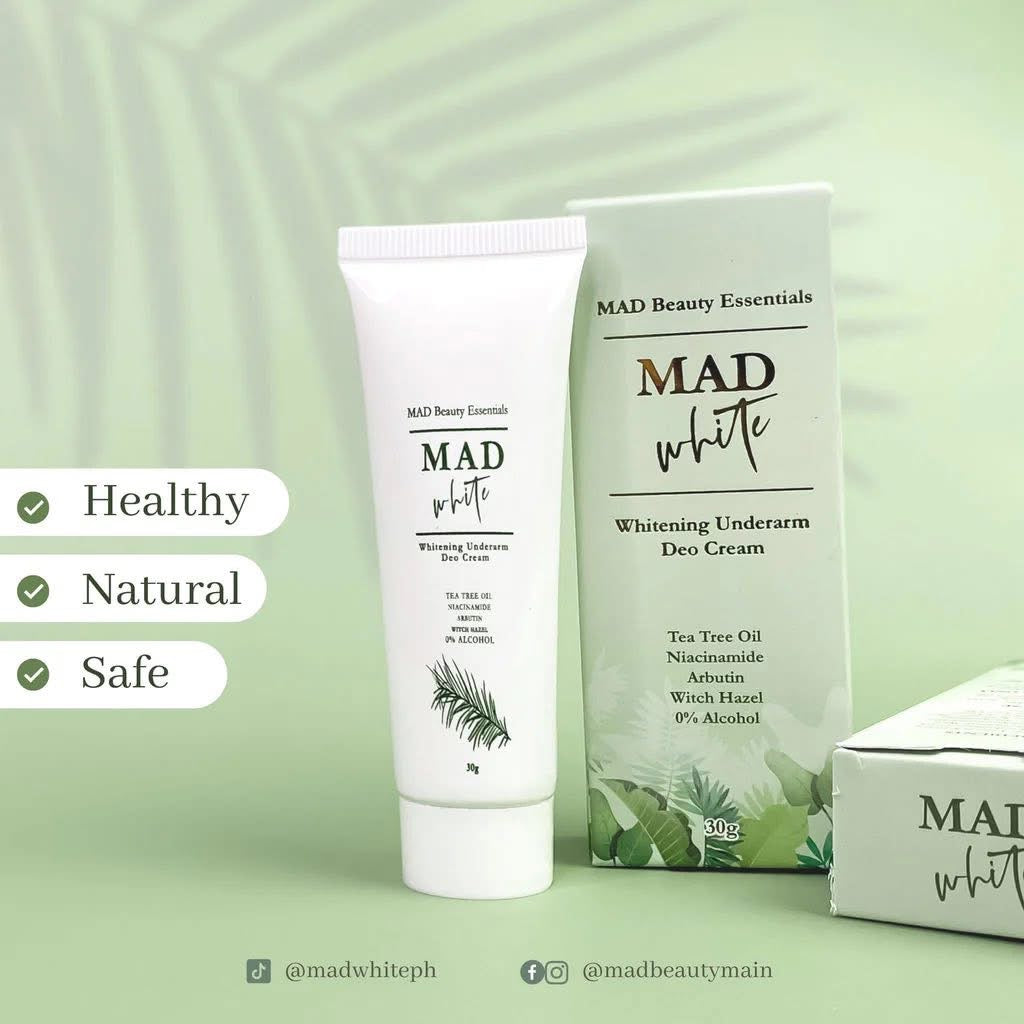 MAD White Whitening Underarm Deo Cream 30g – My Care Kits