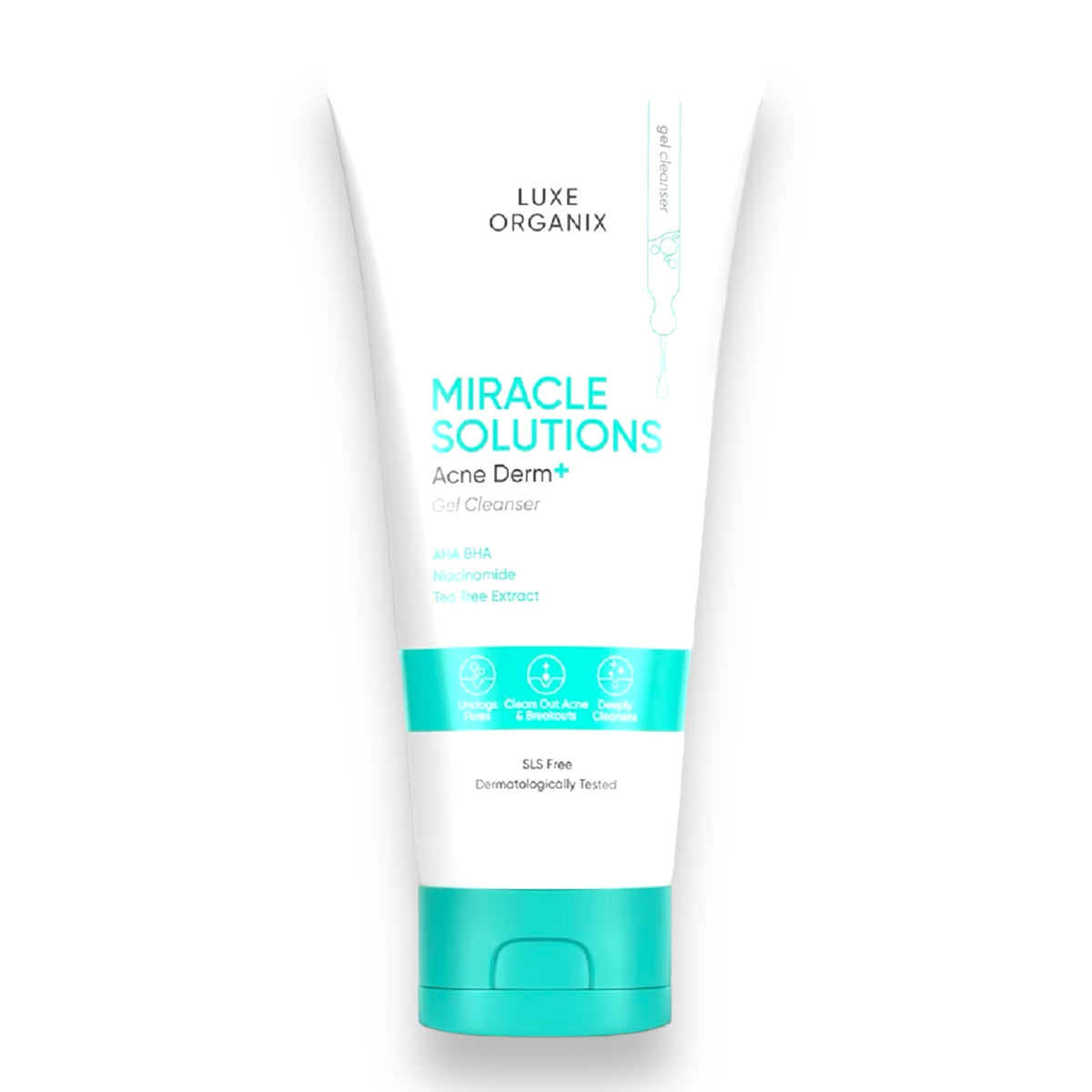 Luxe Organix - Miracle Solution Acne Derm Gel Cleanser 150ml – My Care Kits