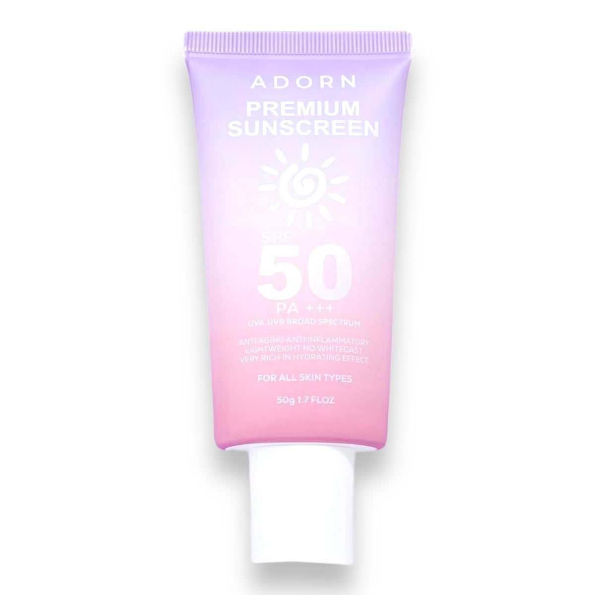 ADORN - Premium Sunscreen SPF 50 - 50g ( regular sunscreen ) – My Care Kits