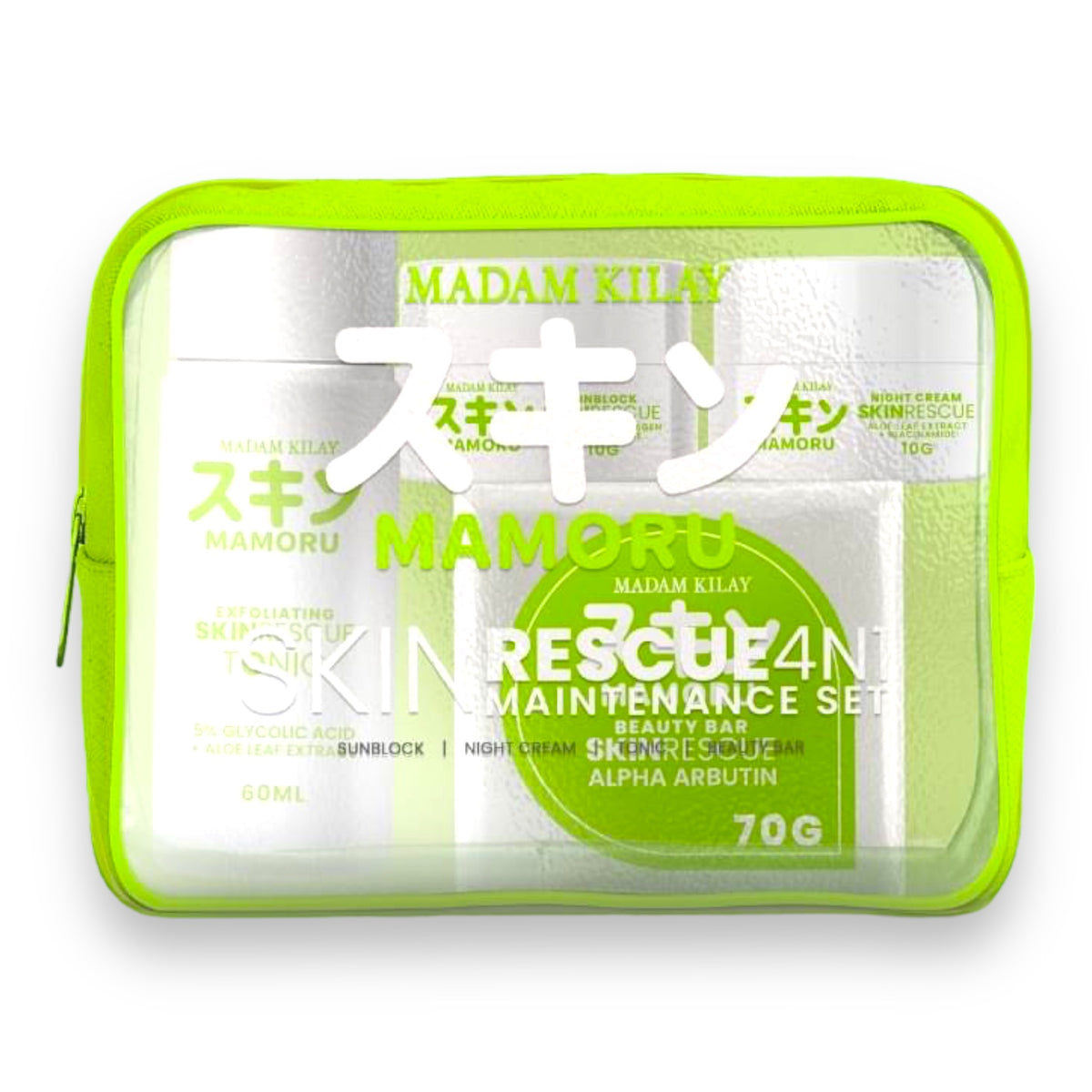 Madam Kilay - Mamoru Skin Rescue 4 in 1 - Maintenance Set – My Care Kits