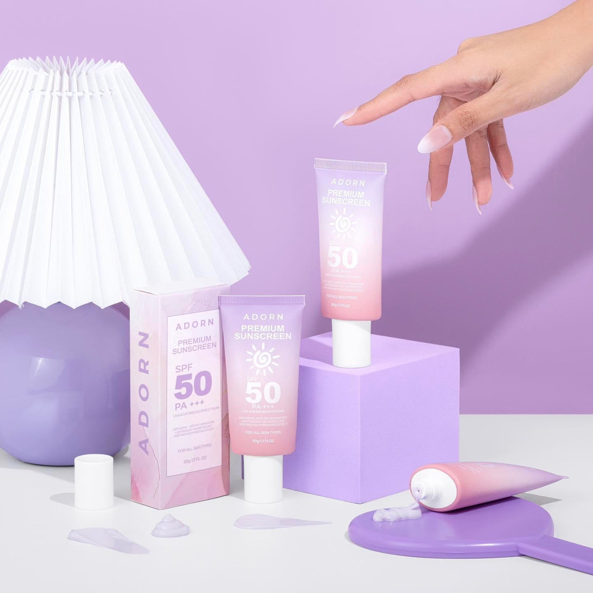 ADORN - Premium Sunscreen SPF 50 - 50g ( regular sunscreen ) – My Care Kits