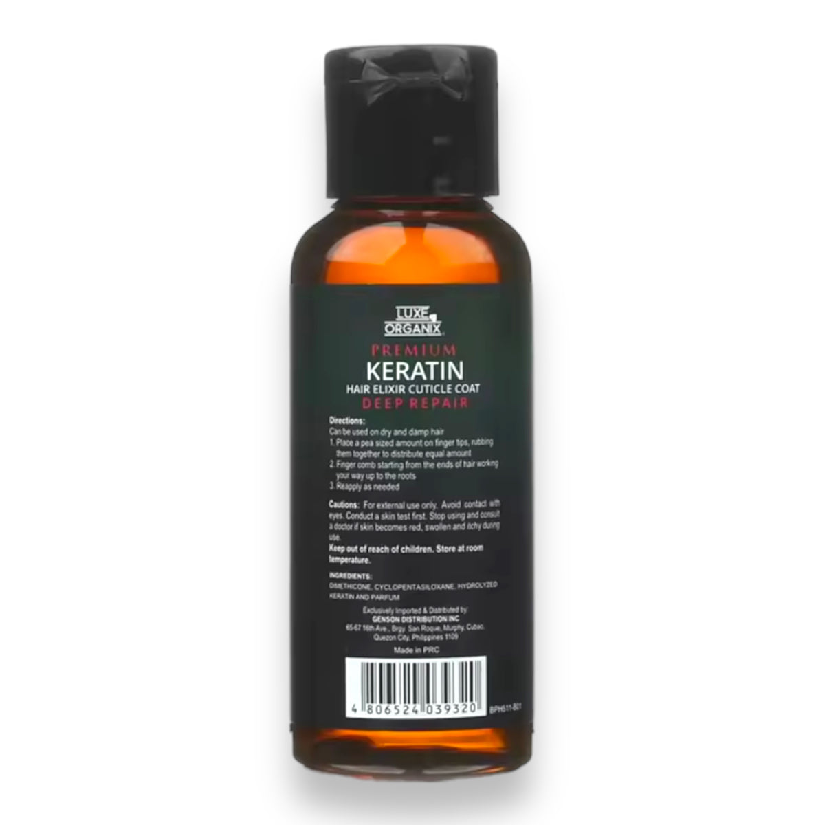 Luxe Organix - Premium Keratin Hair Elixir - CUTICLE COAT 50 ML – My ...