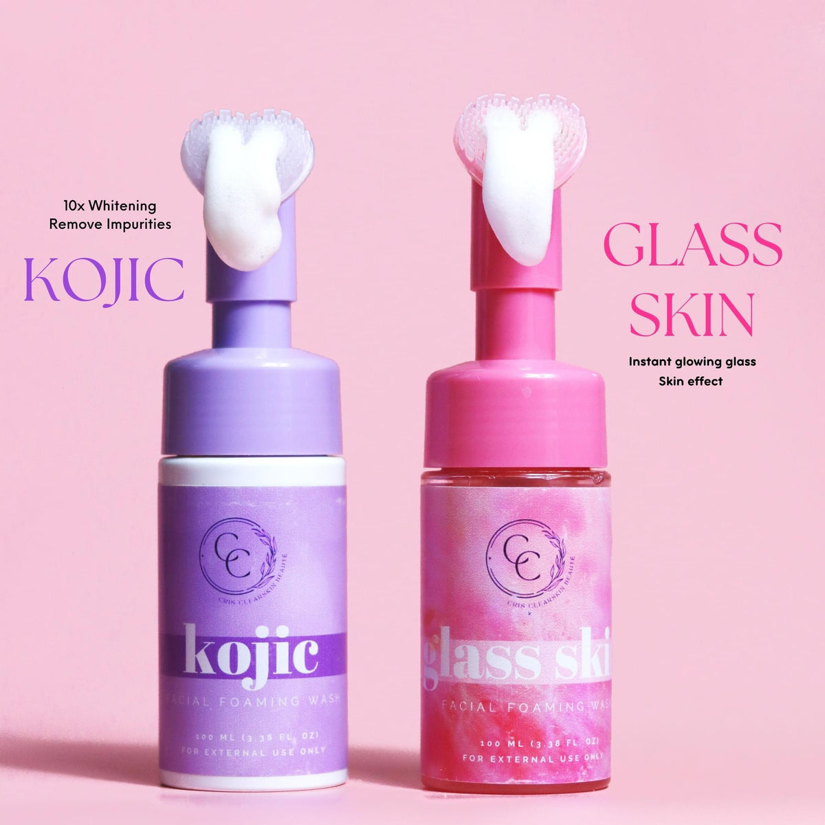 Cris Cosmetics - KOJIC Facial Foaming Wash 100ml - ( Purple bottle ) – My Care Kits