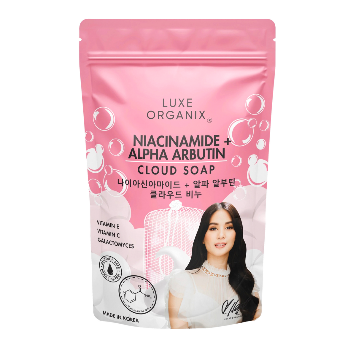 LUXE ORGANIX - Niacinamide + Alpha Arbutin Cloud Soap 180g - PINK – My ...