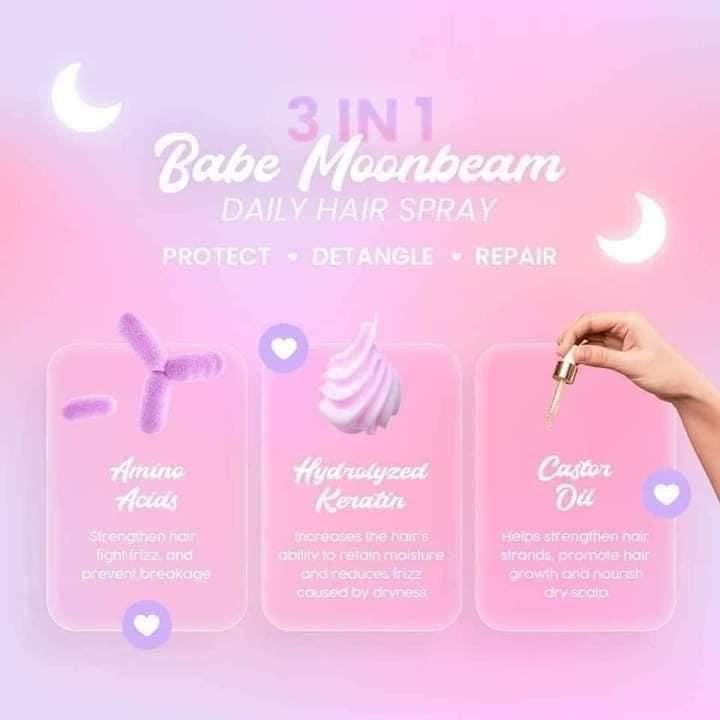 Babe Formula - Moonbeam Daily Hair Spray ( BONBON ) pink bottle 60ml ...