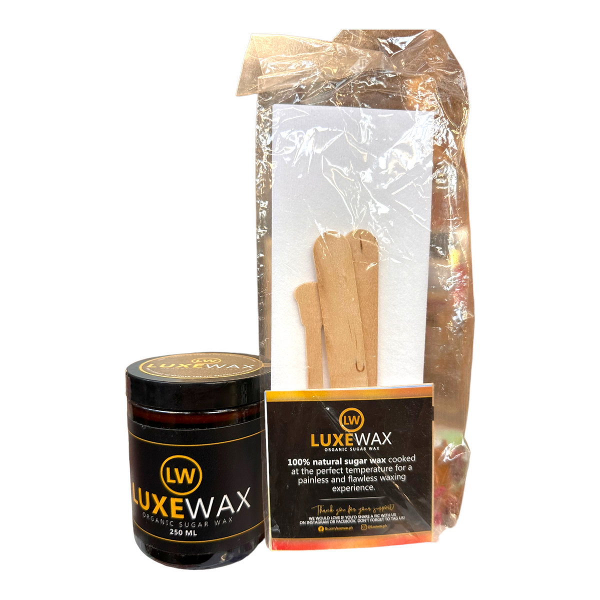 Luxe Wax - Organic Sugar Wax - 250ml - 1 Set – My Care Kits